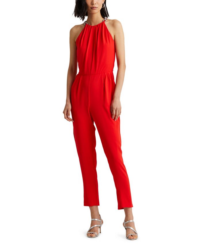 Lauren Ralph Lauren Crepe Halter Jumpsuit & Reviews - Pants & Capris ...