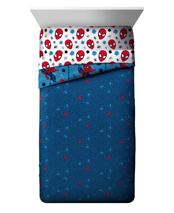 Spider-Man Spidey Faces Full Bed Set, 5 Pieces - Macy's