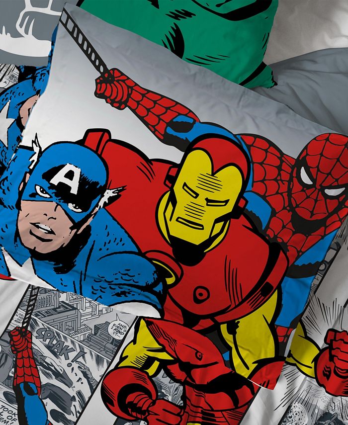 Avengers Comic Cool Queen Bed Set, 5 Pieces - Macy's