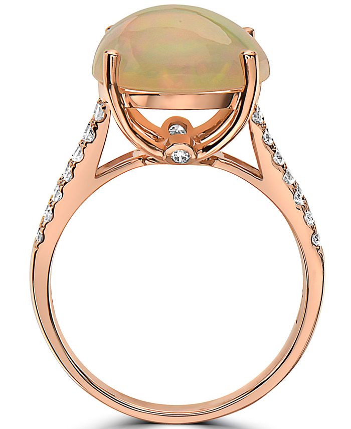 EFFY Collection EFFY® Ethiopian Opal (4-1/2 ct. t.w.) & Diamond (3/8 ct ...