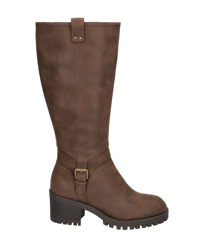 Bella Vita Women's Lorielle Lug Sole Wide Calf Tall Boots - Macy's