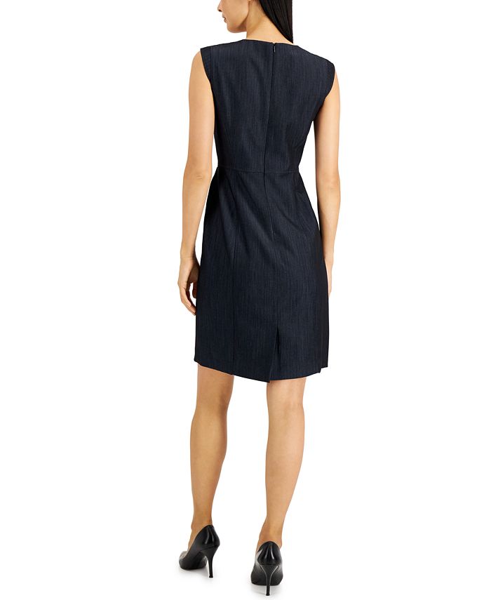 Anne Klein Denim Sheath Dress - Macy's