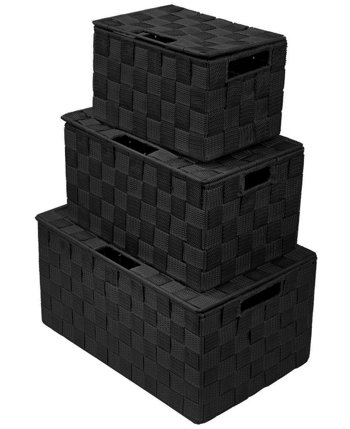 Click here for Sorbus 3 Piece Decorative Stackable Woven Basket w... prices