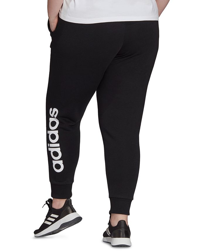 adidas Plus Size Tapered Logo Jogger Pants & Reviews - Activewear Plus ...