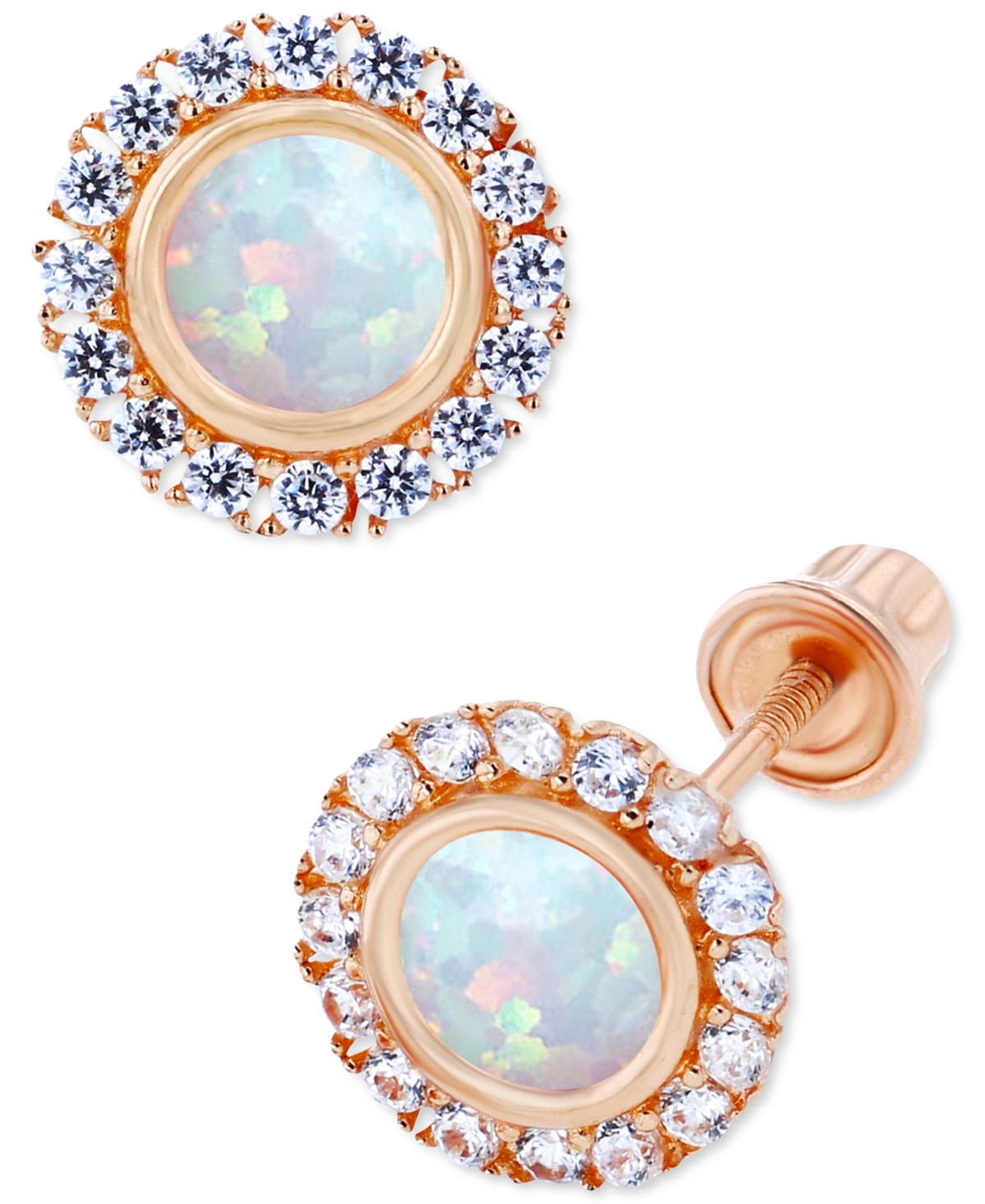 Click here for Lab-Grown Opal (1/5 ct. t.w.) & Lab-Grown White Sa... prices