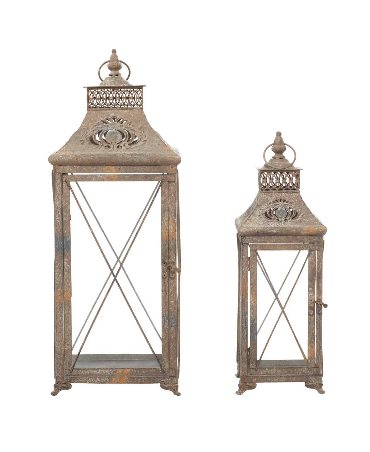 Click here for Traditional Lantern  Set of 2 - Brown prices