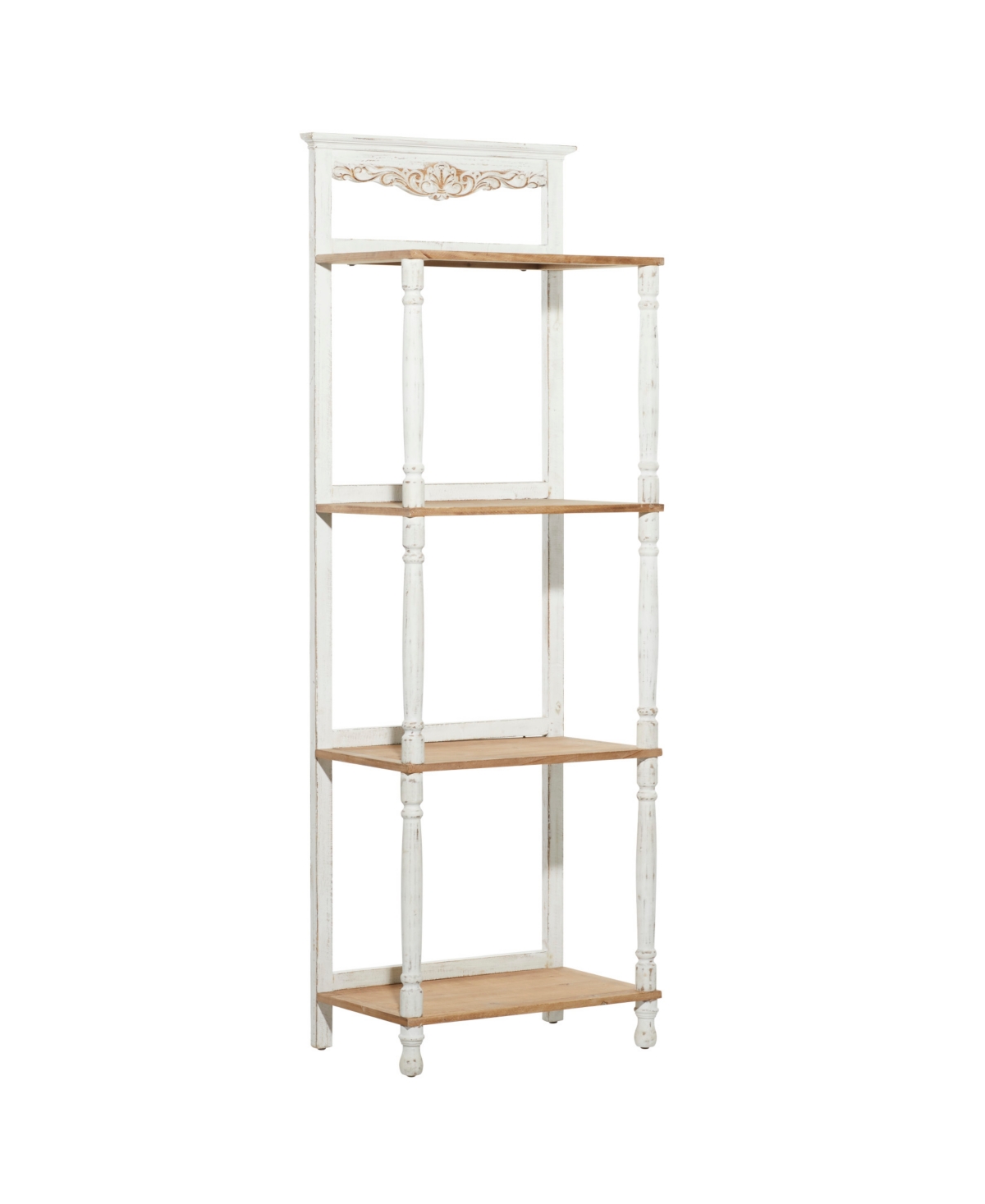 Click here for Wood Farmhouse Shelving Unit - White prices