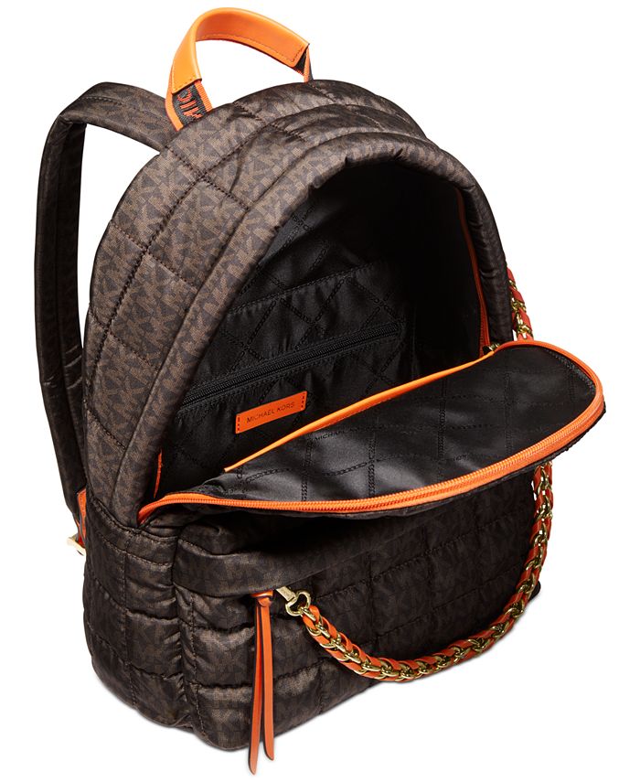 Michael Kors Signature Nylon Slater Medium Backpack - Macy's