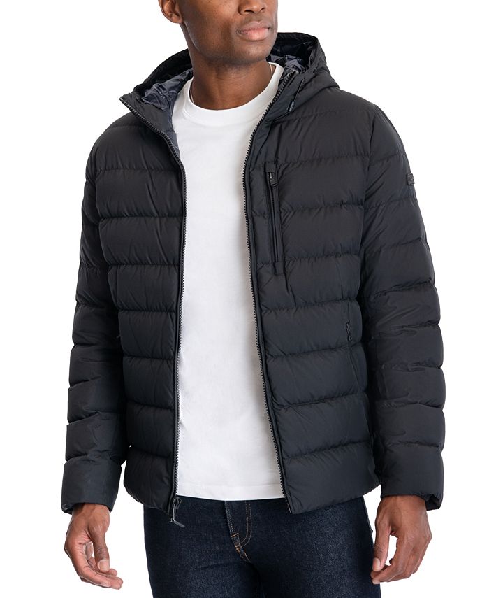 Michael Kors Men's Hooded Puffer Jacket, Created For Macy's - Macy's