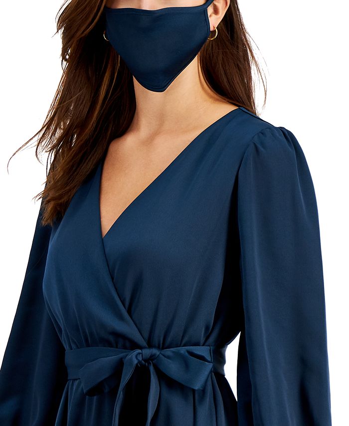 Taylor Belted Midi Dress & Face Mask - Macy's