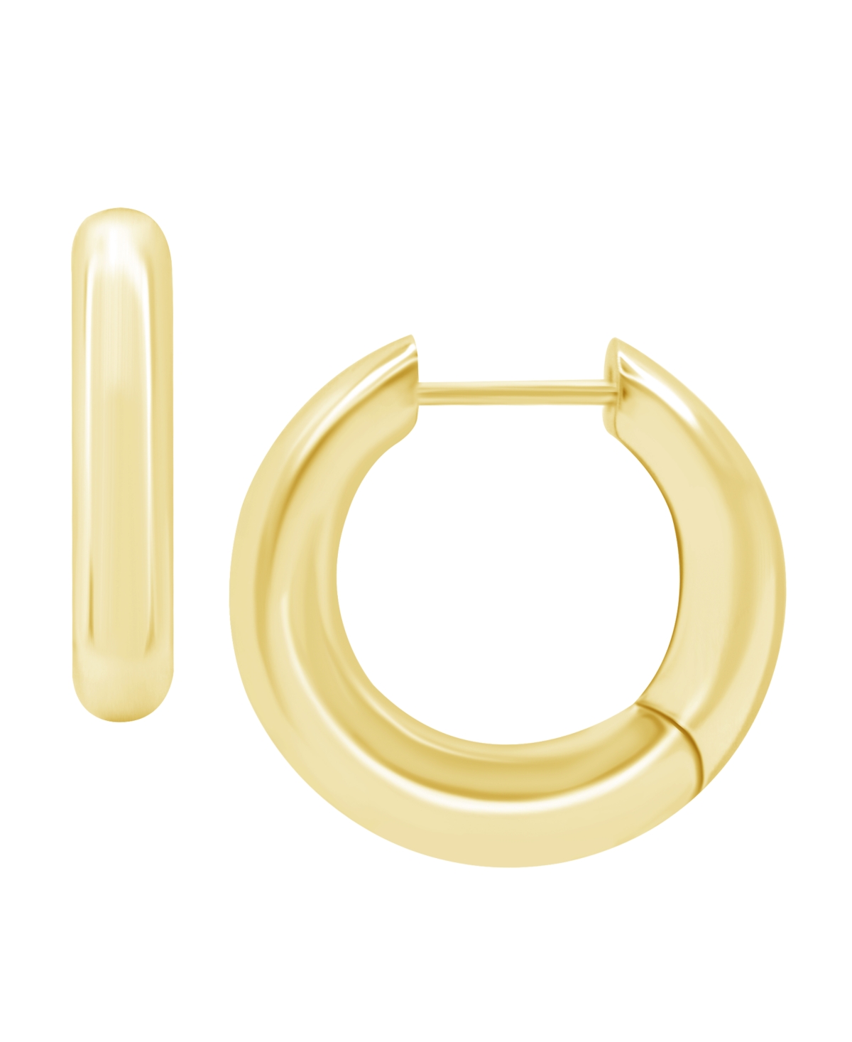 Click here for And Now This High Polished Thick Puff Hinge Hoop E... prices