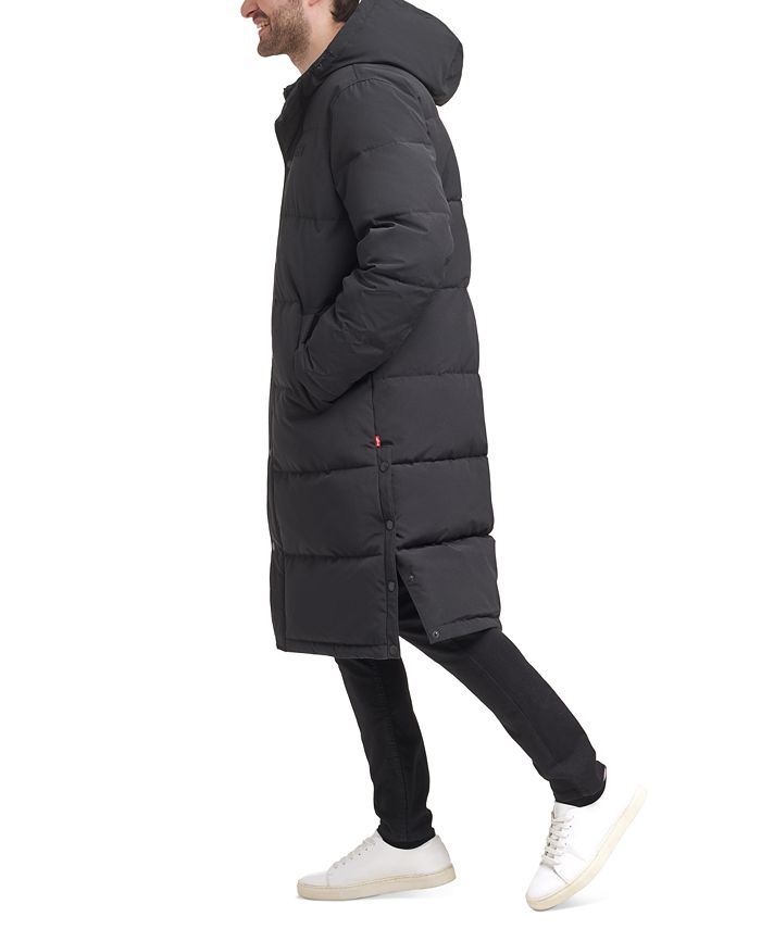 Levi's Men's Quilted Extra Long Parka Jacket & Reviews - Coats ...