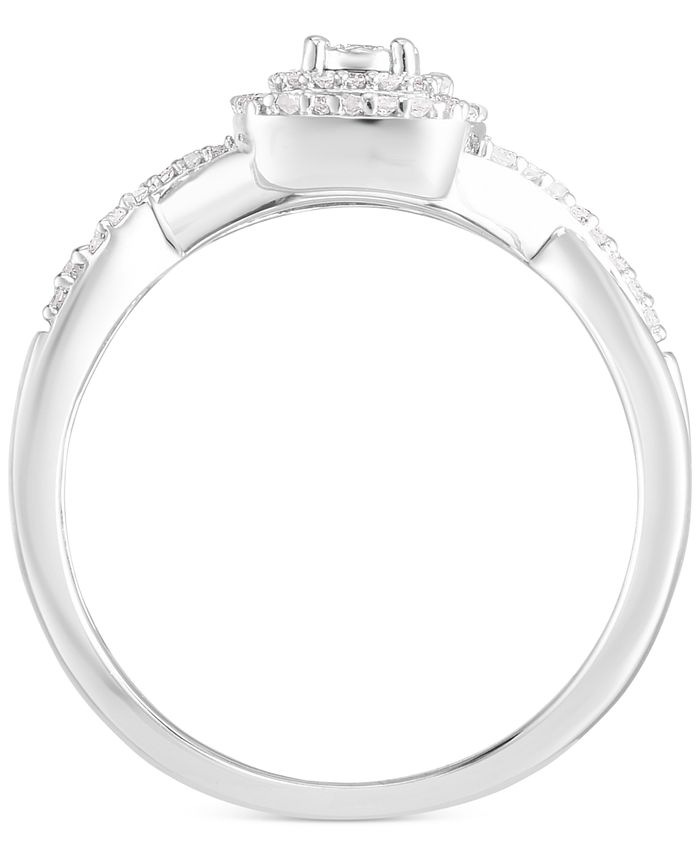 Promised Love Diamond Promise Ring (1/5 ct. t.w.) in Sterling Silver ...