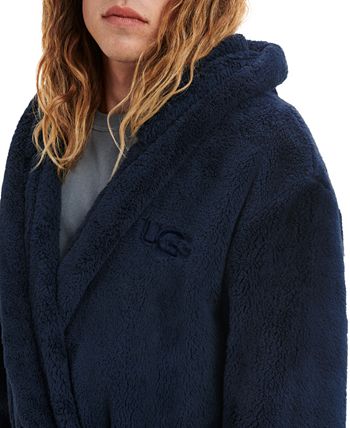 UGG® Men's Fleece Hooded Robe - Macy's