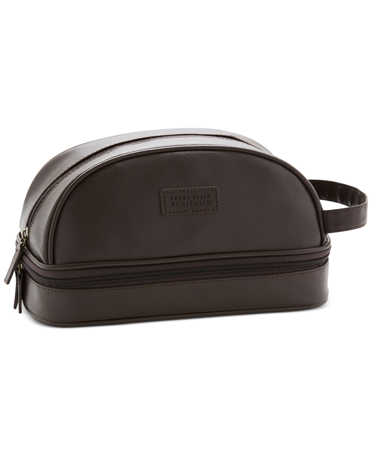 Click here for Perry Ellis Mens Casual Travel Case - Brown prices