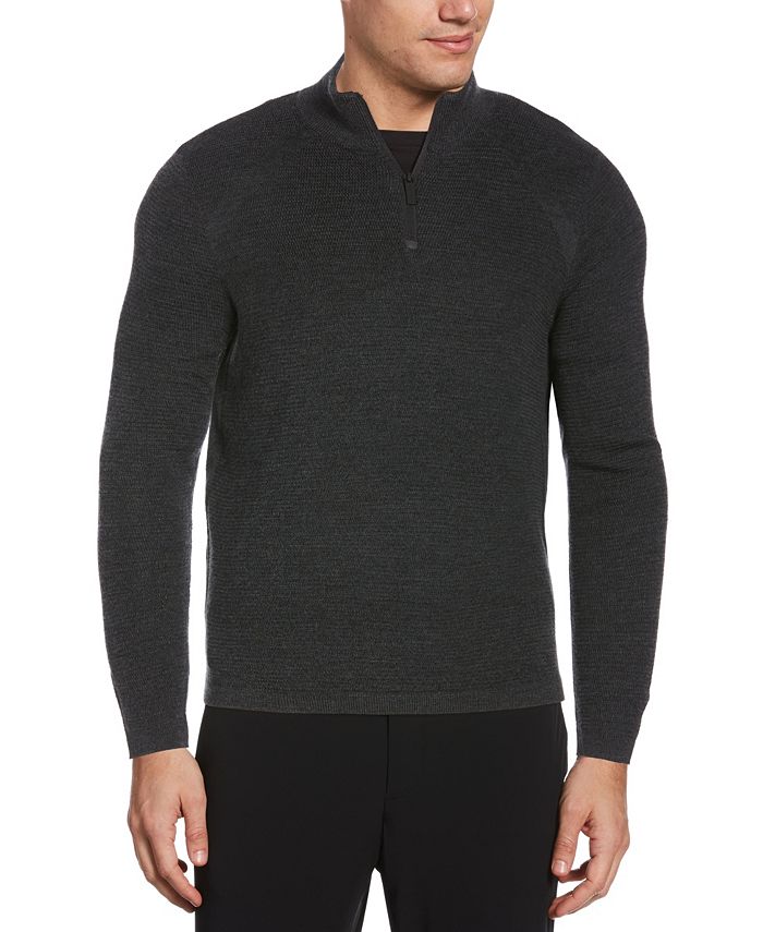 Perry Ellis Men's Quarter Zip Sweater - Macy's