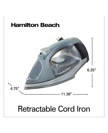 Hamilton Beach Retractable-Cord Iron - Macy's