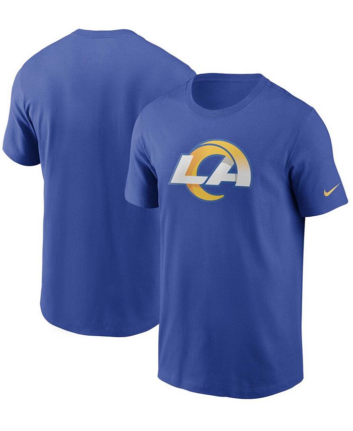 Nike Men's Royal Los Angeles Rams Primary Logo T-shirt - Macy's