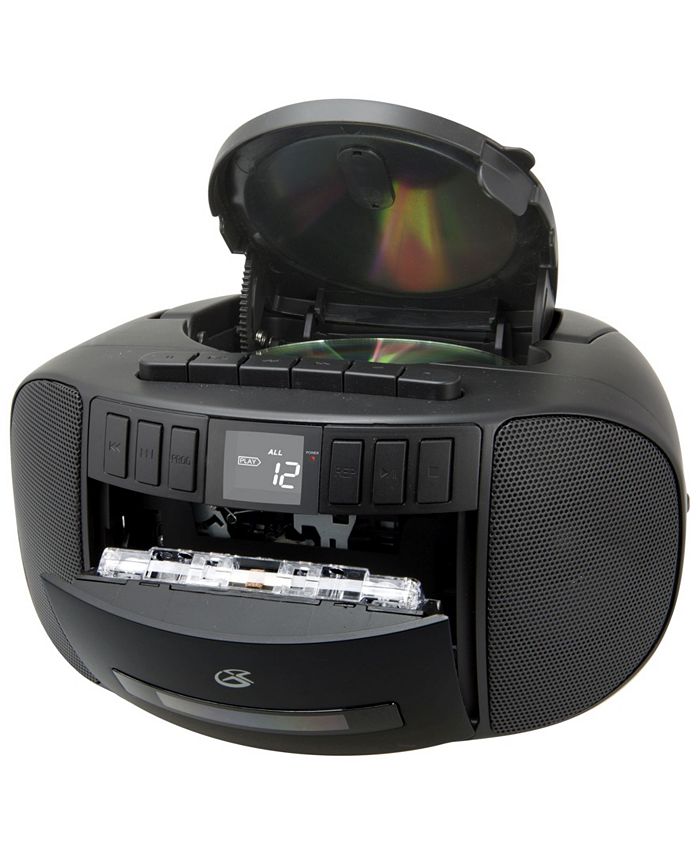 GPX CD Cassette AM or FM Radio Boom box, BCA209B - Macy's