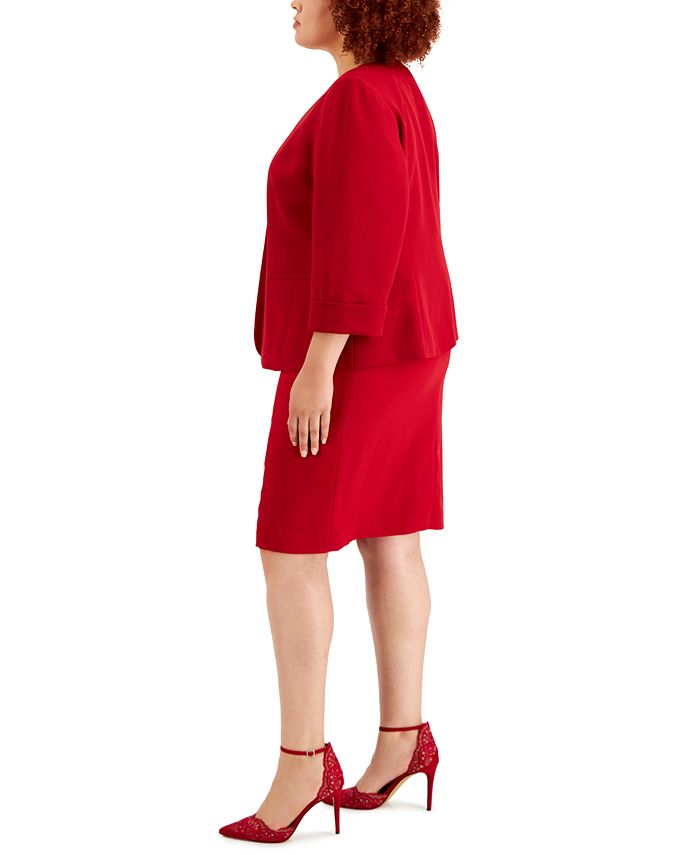 Kasper Plus Size Open Front Blazer - Macy's