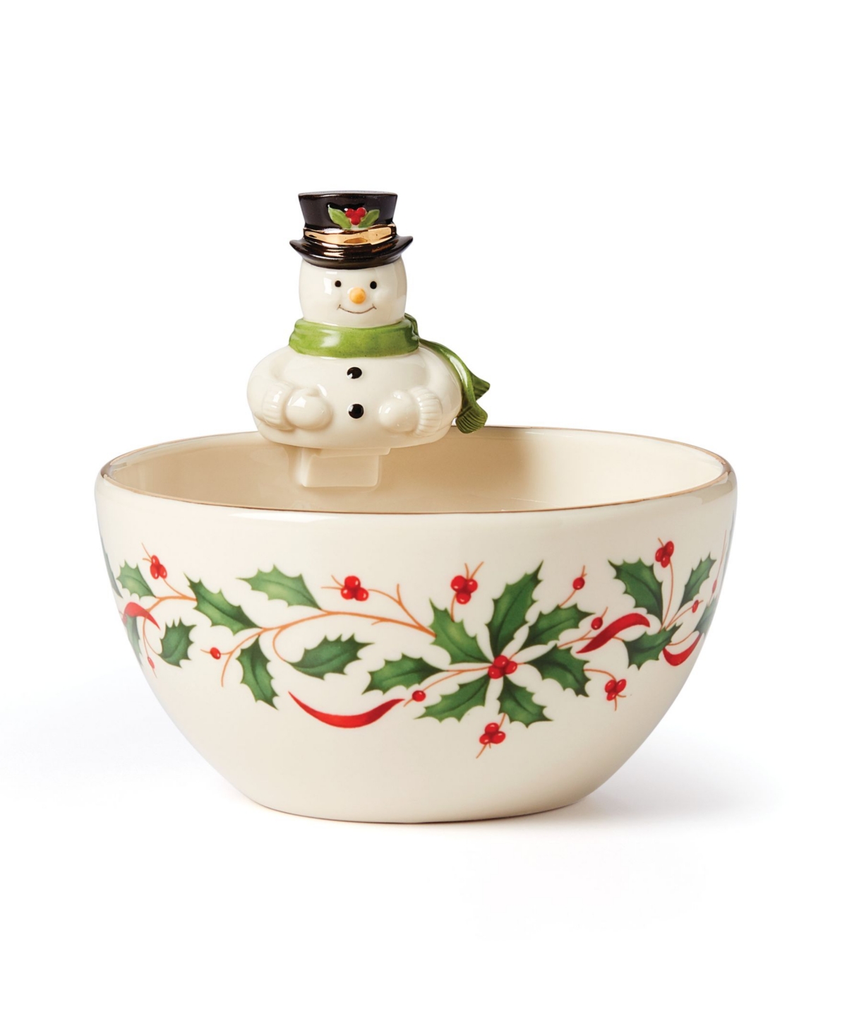 Click here for Holiday Snowman Bowl - Red  Green and Ivory prices