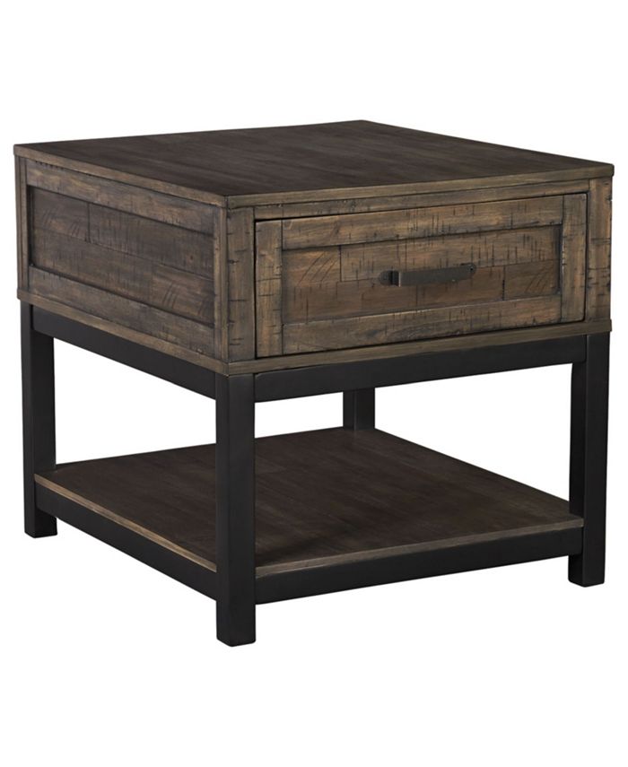 Signature Design By Ashley Johurst Farmhouse Rectangular End Table - Macy's