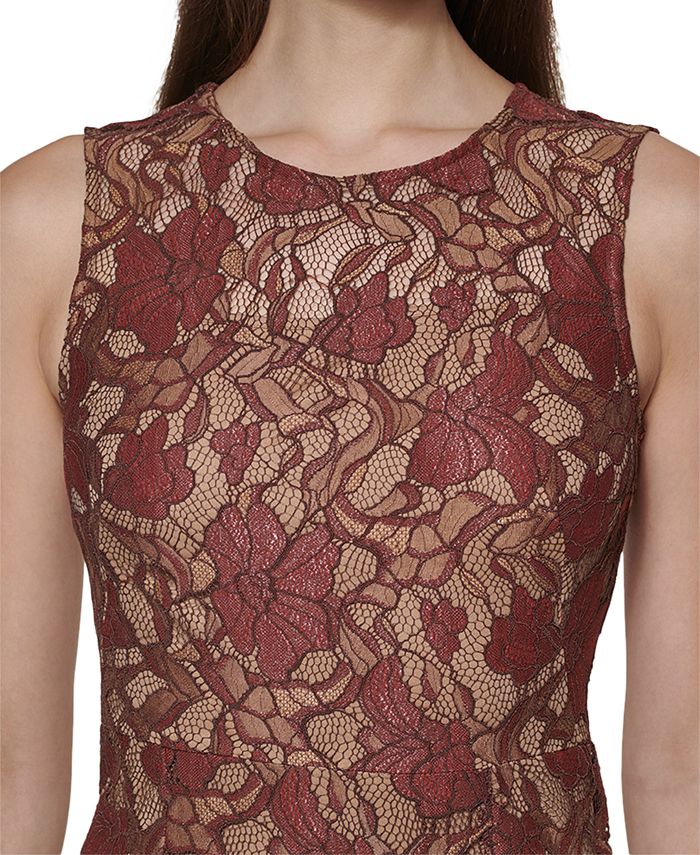 Calvin Klein Lace Sheath Dress - Macy's