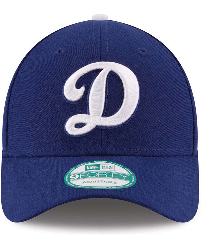 New Era Men's Royal Los Angeles Dodgers Script D Logo The League 9FORTY ...