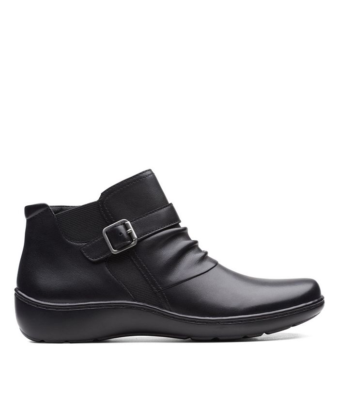 Clarks Women's Collection Cora Ruched Boots & Reviews - Booties - Shoes ...