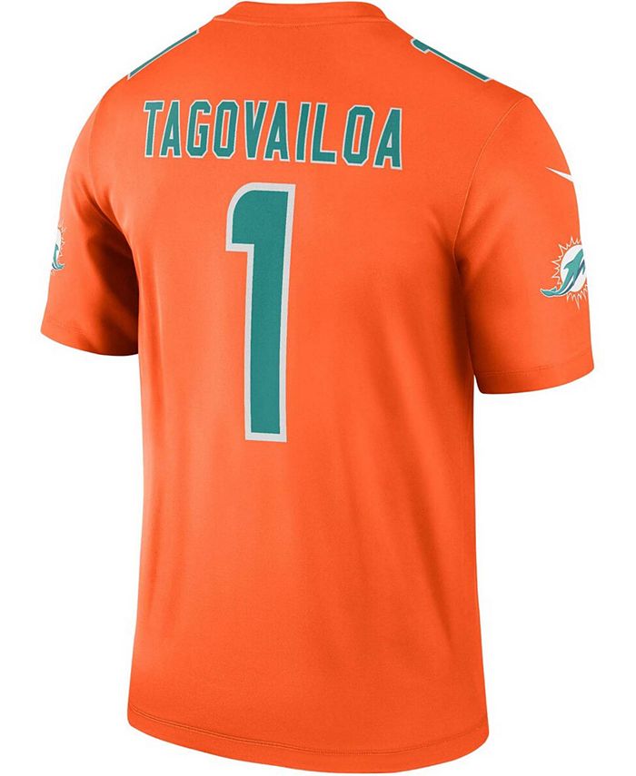 Nike Men's Tua Tagovailoa Orange Miami Dolphins Inverted Legend Jersey ...