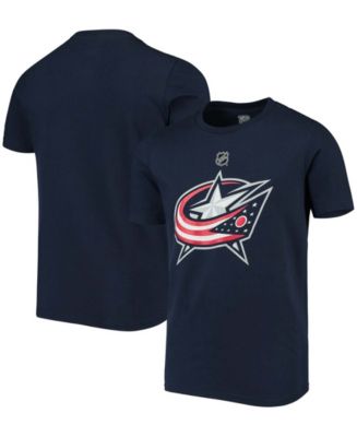 Big Boys Navy Columbus Blue Jackets Primary Logo T-shirt - Macy's