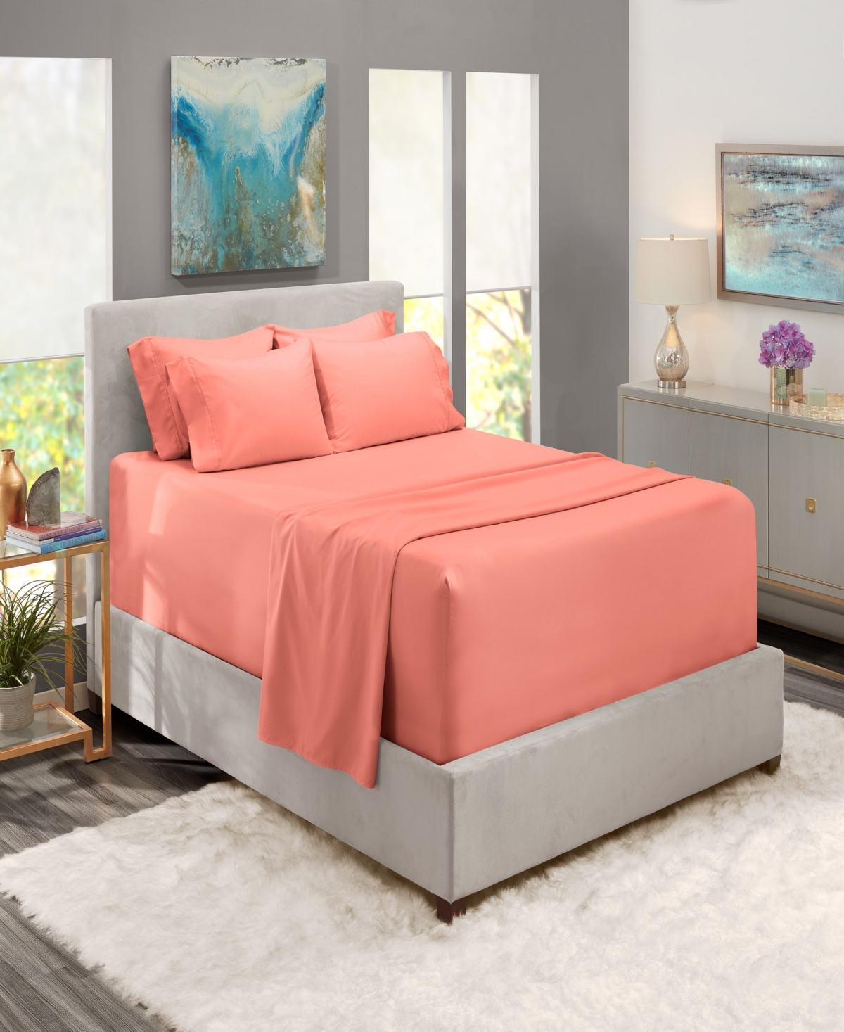 Click here for Nestl Extra Deep Pocket 6-Pc. Sheet Set  Queen - M... prices