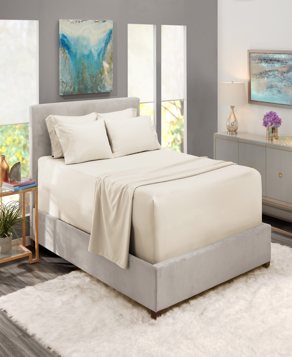 Click here for Nestl Extra Deep Pocket 6-Pc. Sheet Set  Queen - O... prices
