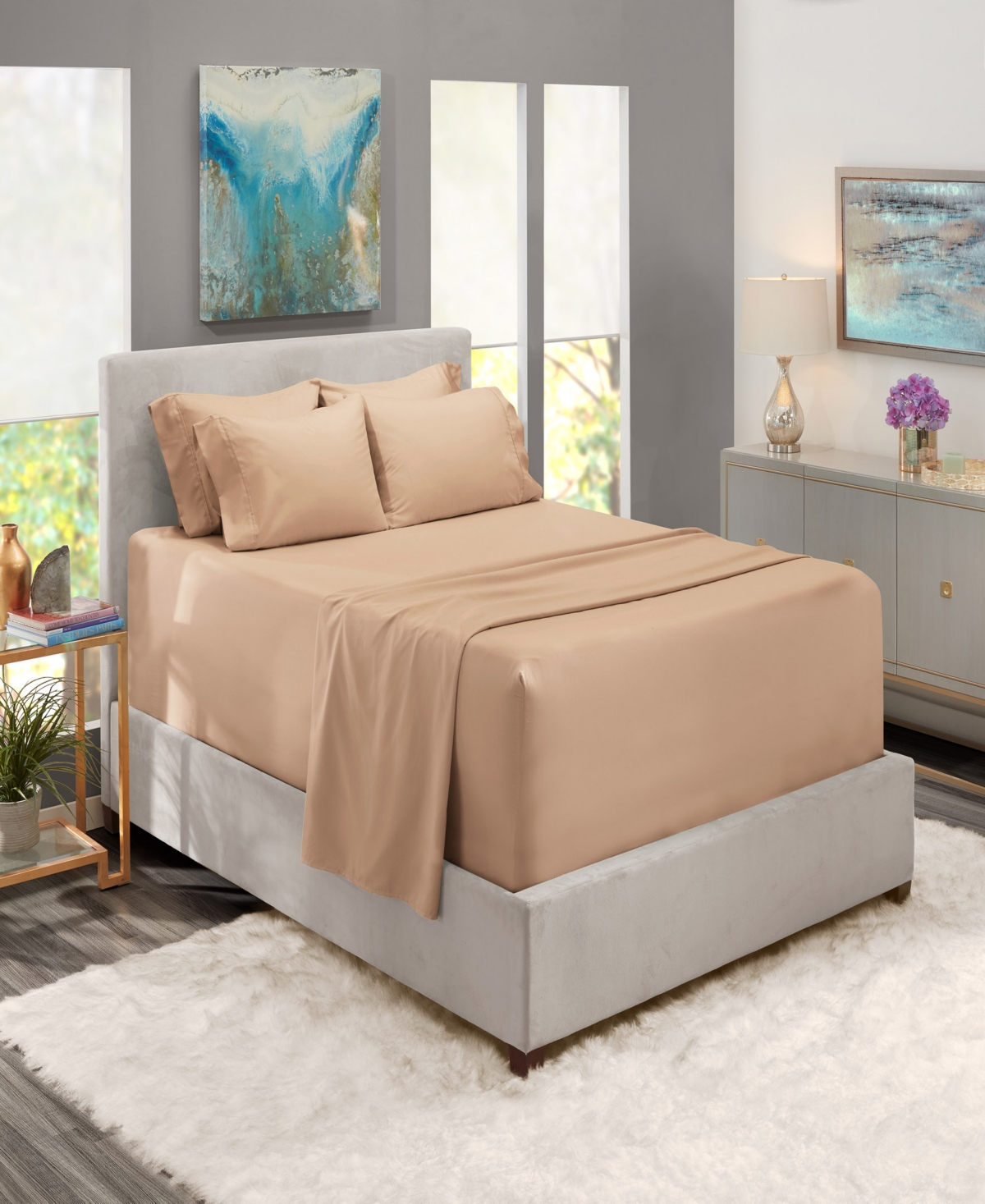 Click here for Nestl Extra Deep Pocket 6-Pc. Sheet Set  Californi... prices