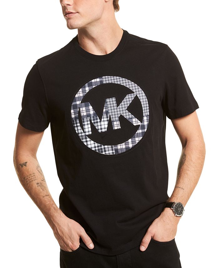 Michael Kors Men's Patchwork MK Logo T-Shirt - Macy's