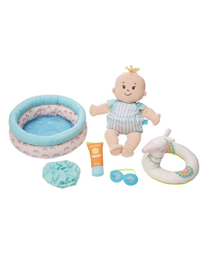 Manhattan Toy Company Stella Collection Baby Doll Pool Play Set, 4 ...