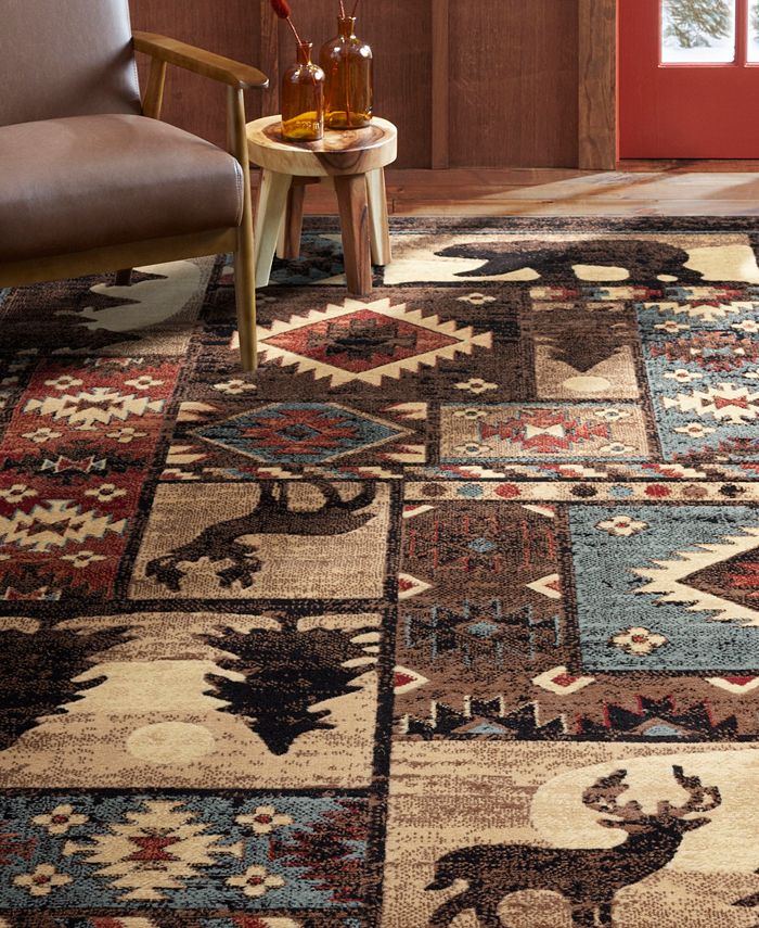 Global Rug Designs Teton Bear Area Rug - Macy's