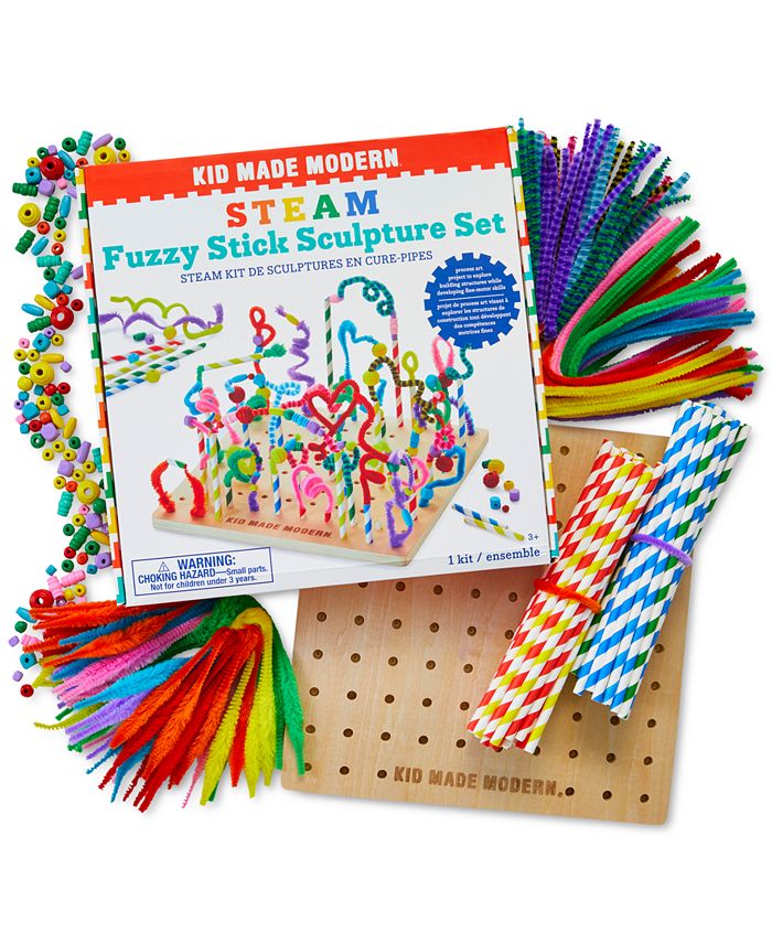 Kid Made Modern Steam Fuzzy Stick Sculpture Set - Macy's