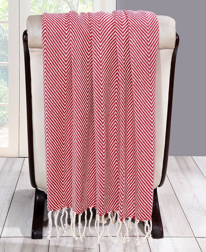 Mod Lifestyles Chevron Throw, 50" x 60" - Macy's