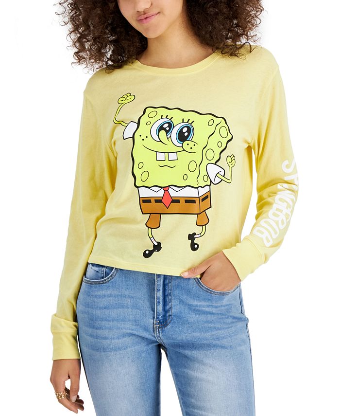 Love Tribe Juniors' SpongeBob SquarePants Graphic-Print T-Shirt - Macy's