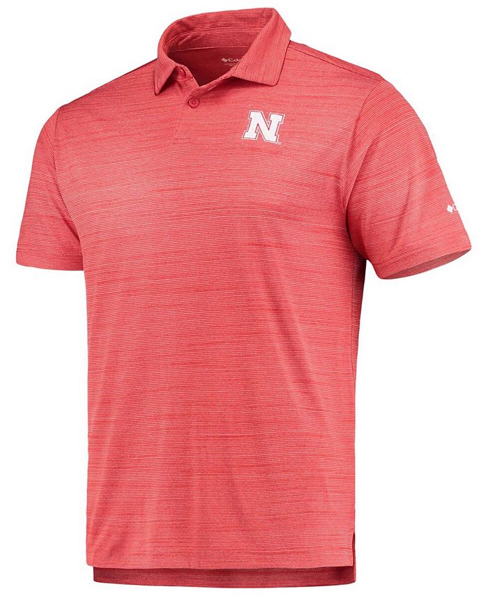 Columbia Men's Scarlet Nebraska Huskers Team Logo Polo Shirt - Macy's