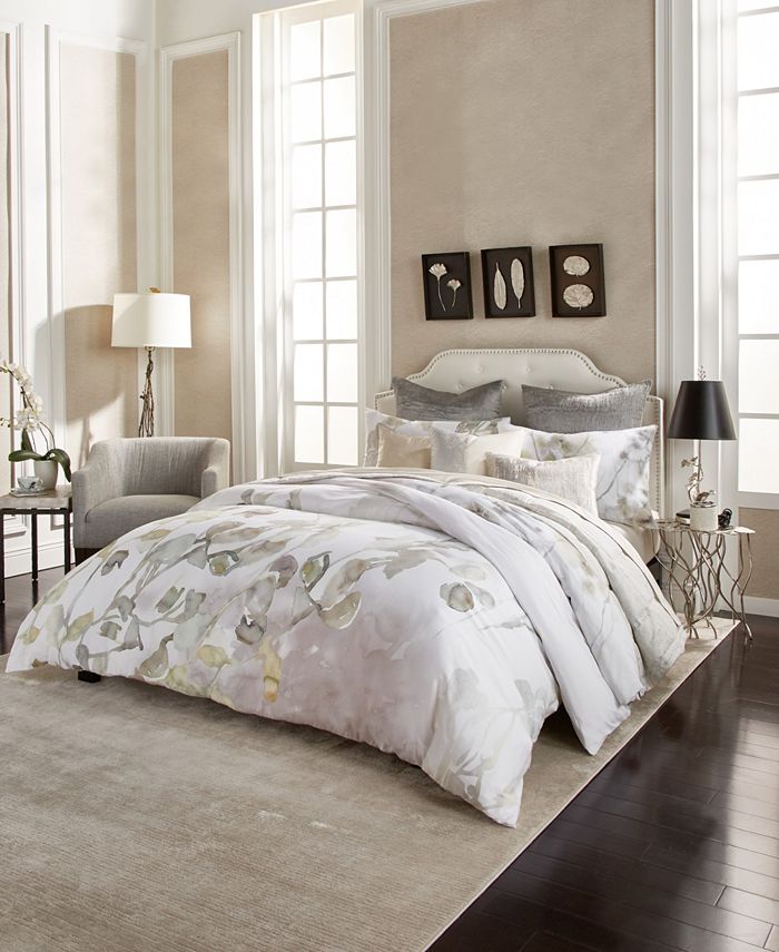 Michael Aram CLOSEOUT! Botanical Leaf Duvet Cover, King - Macy's