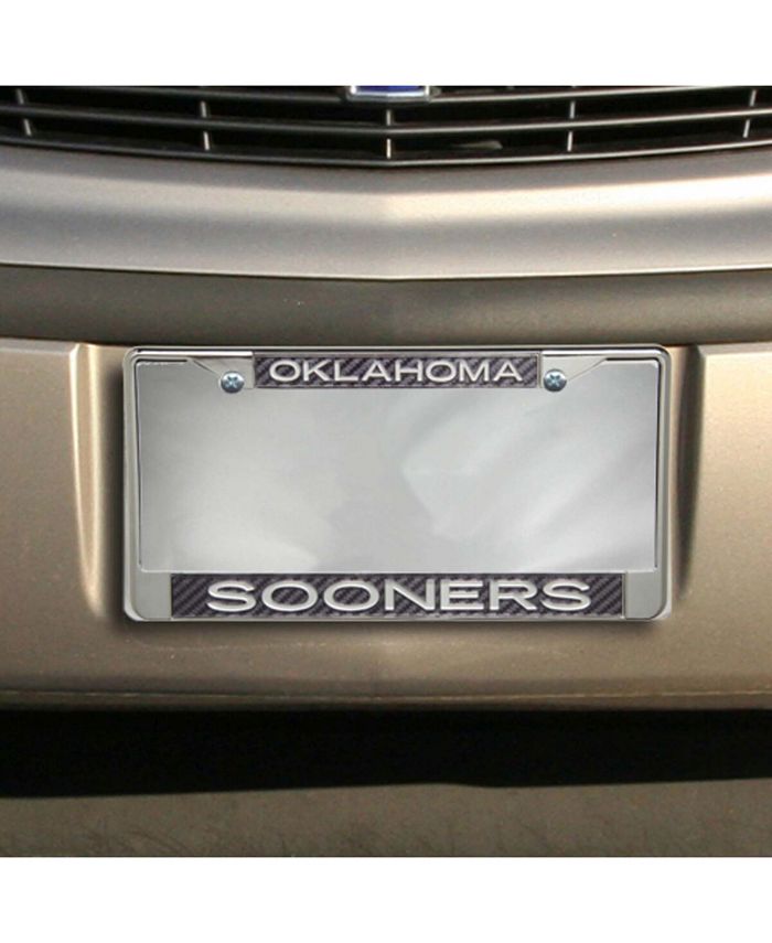 Stockdale Multi Oklahoma Sooners Carbon Fiber Team License Plate Frame ...