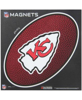 Multi Kansas City Chiefs Teamball 6" x 6" Oval Full Color Magnet - Macy's