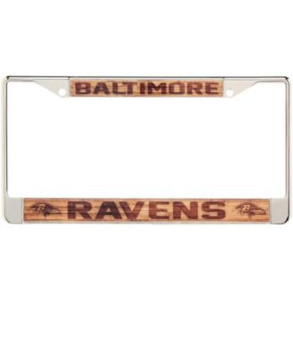 Multi Baltimore Ravens Wood Design Acrylic License Plate Frame - Macy's