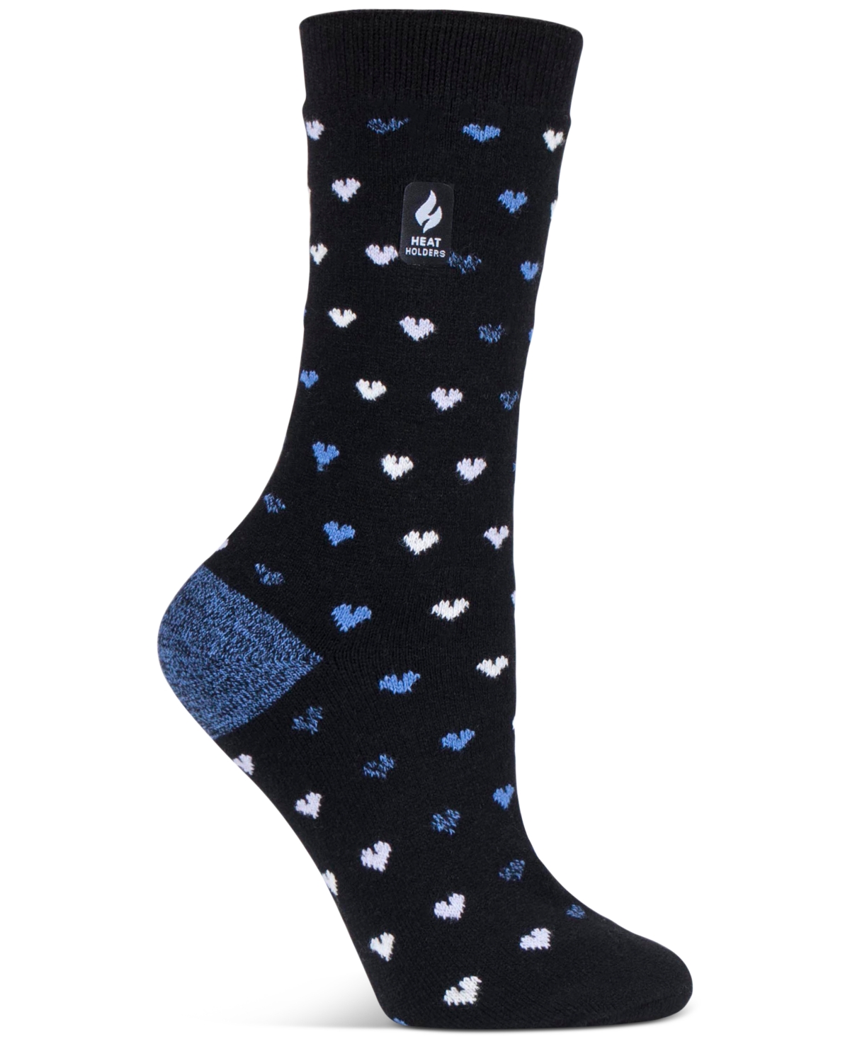Click here for Heat Holders Womens Ultra Lite Orchid Hearts Crew... prices