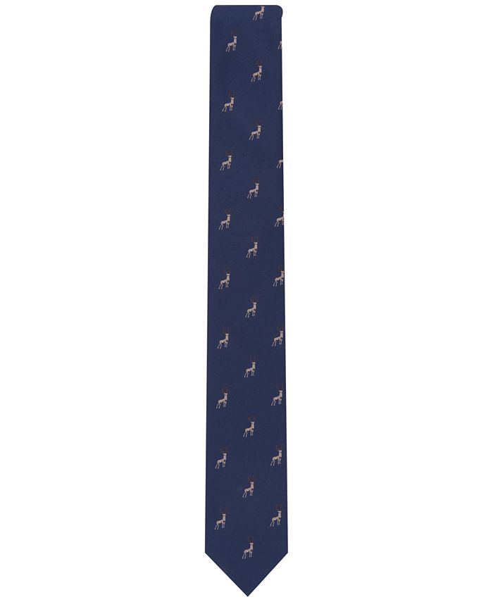 Bar III Men's Skinny Reindeer Tie, Created for Macy's - Macy's