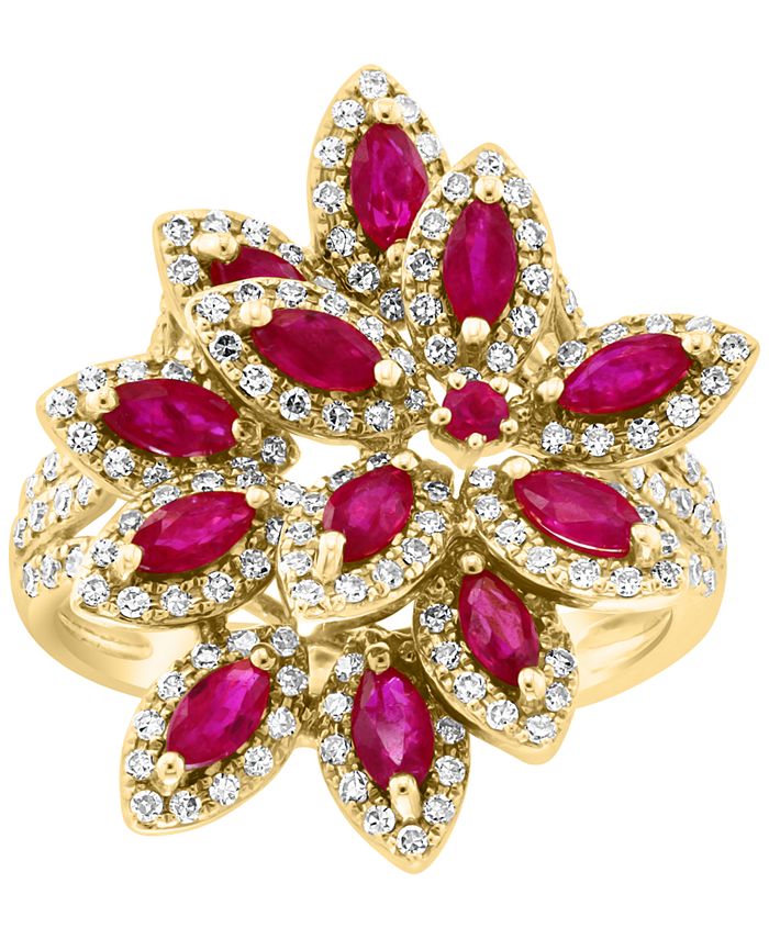 EFFY Collection EFFY® Ruby (1-1/4 ct. t.w.) & Diamond (5/8 ct. t.w ...