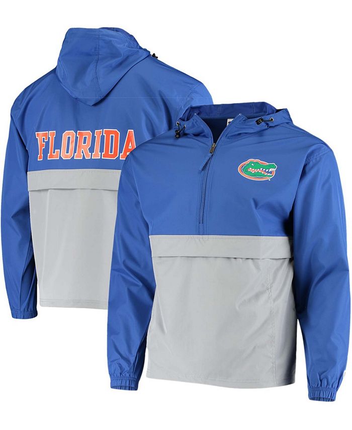 Champion Men's Royal Florida Gators Colorblock Packable Half-Zip Jacket ...