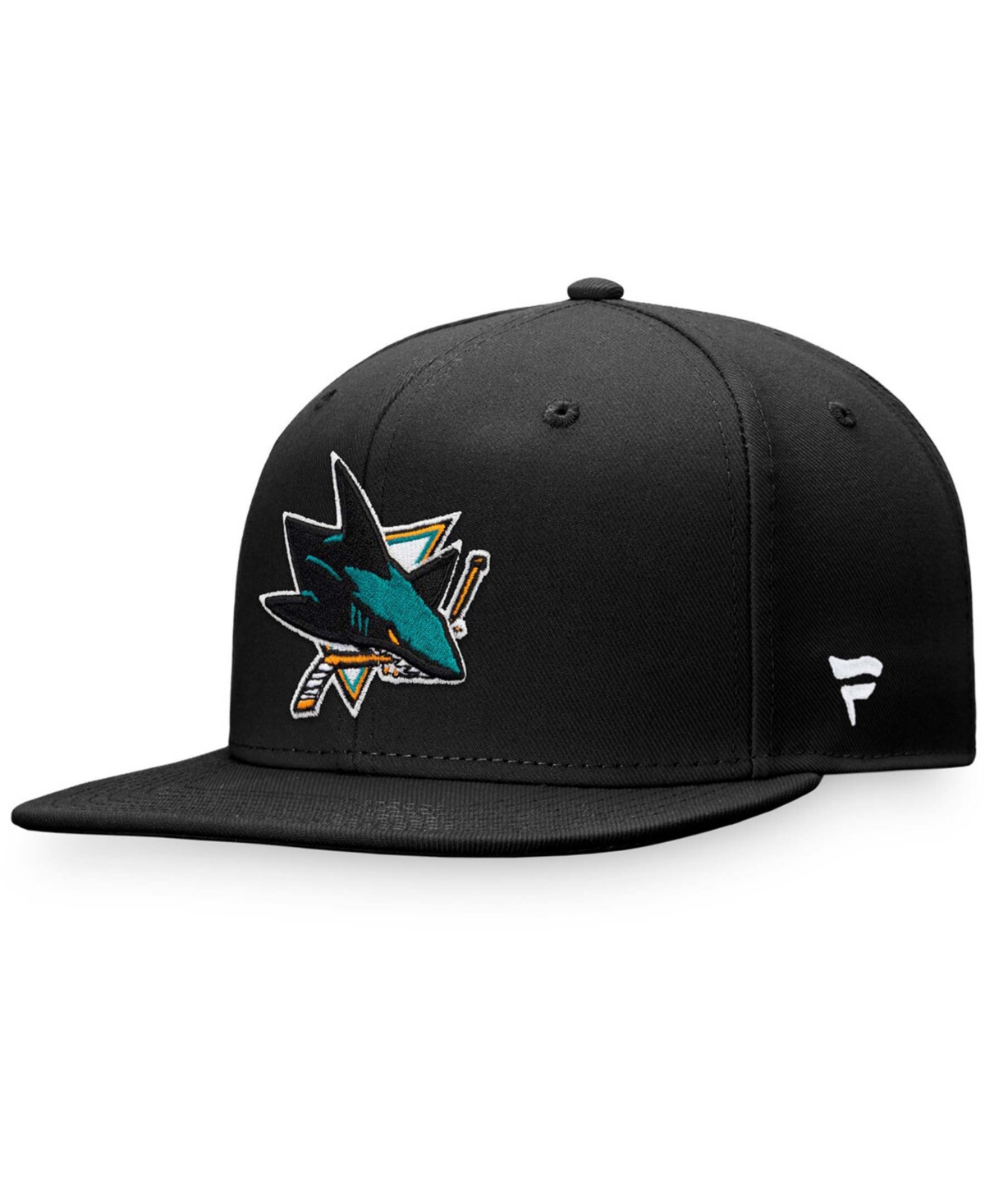 Click here for Mens Black San Jose Sharks Core Primary Logo Snapb... prices
